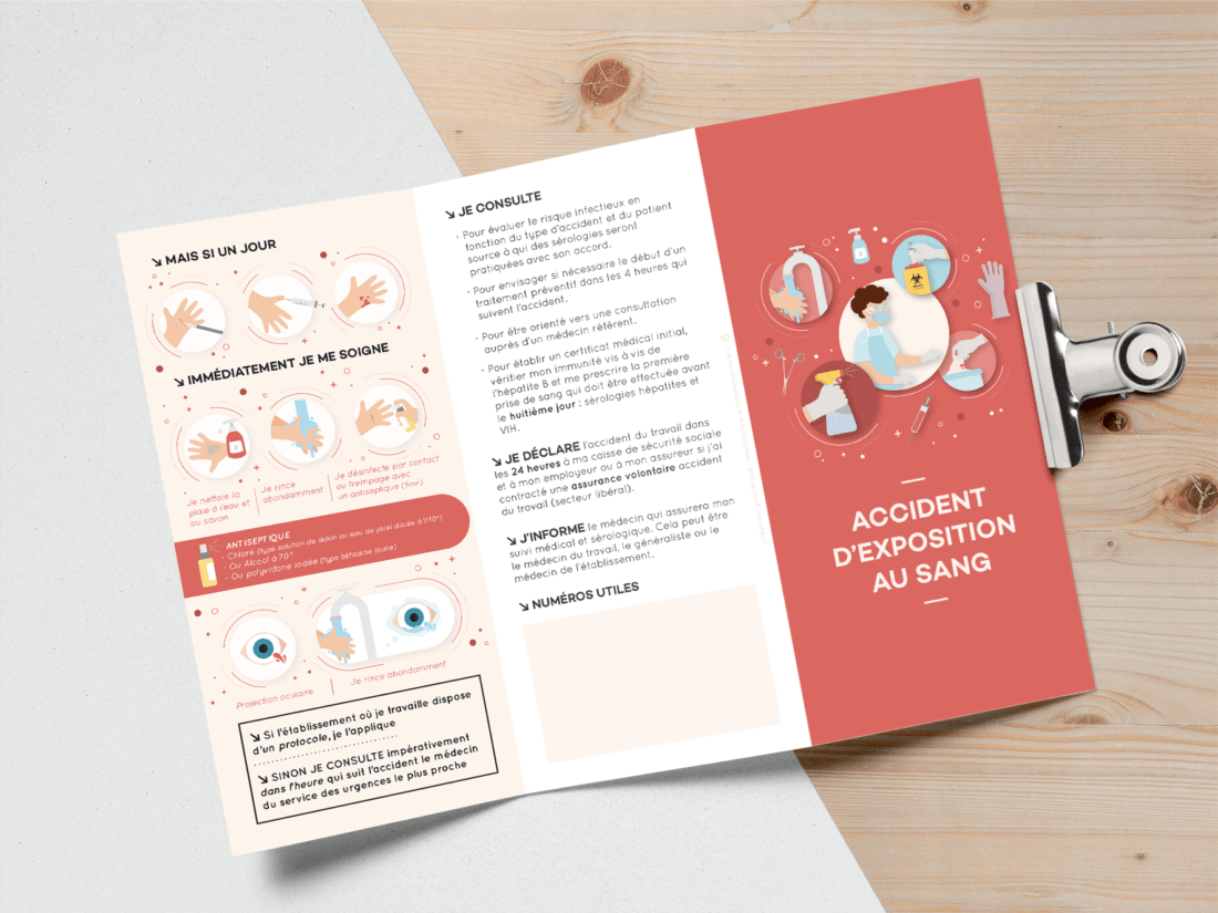 Accidents d'Exposition au Sang | Graphiste & Illustratrice Freelance